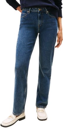 Tommy Hilfiger Damen Jeans Hose Dee Classic Straight Mid Rise, Blau (Dee), 32W/33L