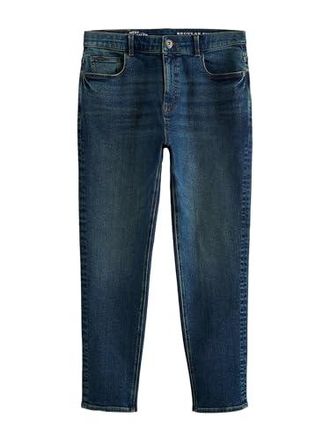 Next Jean Classique Vintage Extensible pour Homme, Haute Teneur en Coton, Jean pour Homme Bleu Moyen W: 38 / L: 31