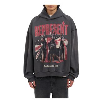 Represent Felpa Dream On Tour con Cappuccio - - Sweatshirts & Hoodies - Herren - Grau - S