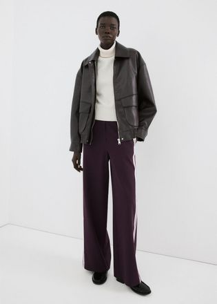 Mango Kombinierte Hose mit Streifen weinrot - Damen - XXS - MANGO