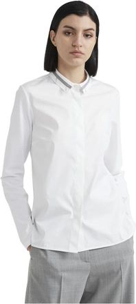 PESERICO Femme, Blouses et Chemises, Blanc, Taille: 46 FR A8924 Blouse