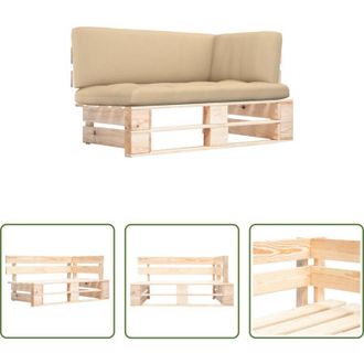 vidaXL Canap&eacute; ext&eacute;rieur - Canap&eacute; dangle palette de jardin bois de pin impr&eacute;gn&eacute;