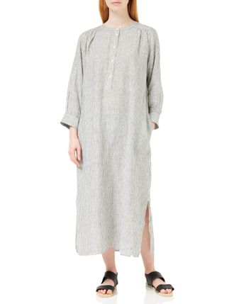 Part Two Damen Alia Dress Lässiges Kleid, Black Stripe, 38