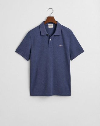 GANT Poloshirt SLIM SHIELD SS PIQUE POLO mit Logostickerei auf der Brust