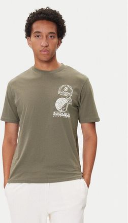 Napapijri T-Shirt S-Funes Ss NP0A88UA Khakifarben Regular Fit