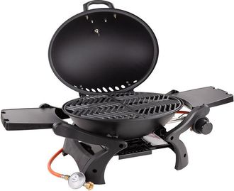 Dema Dema - Tisch Gasgrill Calabria Gas Tischgrill Grill bbq 3,5 kW Grillfl&auml;che 48x36 cm