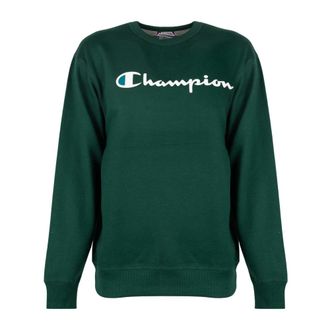 Champion Homme, Sweatshirts et sweats à capuche, Vert, Taille: L Pull Col Rond Classique