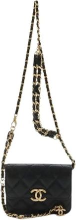 Chanel Sac &agrave; main Matelass&eacute; Pre-owned - Femme - Pre-owned - Noir - Taille: ONE Size