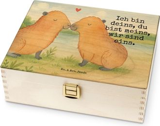 Mr. & Mrs. Panda Teebeutel Aufbewahrungsbox Capybara Liebe Design - Geschenk, Beziehung, Tee, Aufbewahrung, Lustige Spr&uuml;che, Geschenkidee, Teedose, Beutel Halter, Teeb