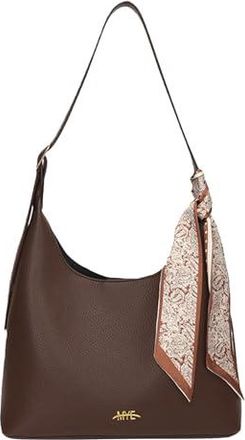 Generic Sac &agrave; bandouli&egrave;re tendance en cuir synth&eacute;tique polyvalent avec cravate et &eacute;charpe pour filles, femmes, travail, shopping, voyage, usage quotidien, mar