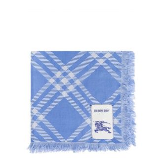 Burberry unisex, Accessoires, Bleu, Taille: ONE Size Wool Scarf