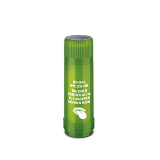 Rotpunkt Isolierflasche 40 MAX Motto Ich Bin, wie ich Bin | BPA-frei - gesundes Trinken | Made in Germany | Warm + Kalthaltung (Glossy Absinth, 500 ml)