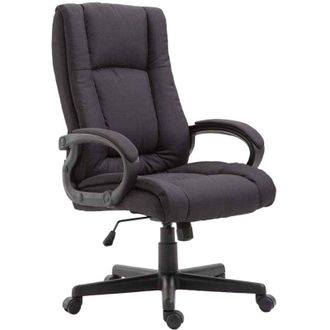 Clp Chaise de bureau réglable et pivotante avec des roues en tissu de différentes couleurs colore : noir