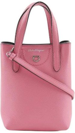 Ferragamo Sac 2way en cuir Pre-owned - Femme - Pre-owned - Rose - Taille: ONE Size