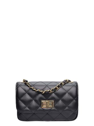 Luisa Vannini Schwarz Rindsledertasche