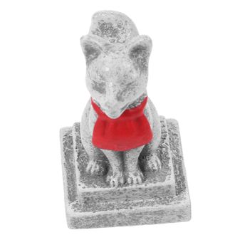 Angoily 2 St&uuml;ck Japanisches Shinto-Tor Miniatur Fuchs Figur Langlebige Harz Deko f&uuml;r Bonsai Garten Landschaft Zen-Sandkasten Japanische &Auml;sthetik und Realistis