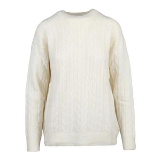 Ballantyne Pullover Intrecciato Girocollo - - Knitwear - Damen - Wei&szlig; - S
