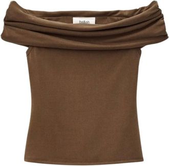 BA&SH Femme, Blouses et Chemises, Brun, Taille: 40 FR TOP Bene - 0-5: 1, Colors: Marron