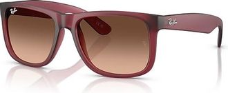 Ray-Ban Justin Classic Sonnenbrillen Gummi Violett Fassung Demo Gläser Glas 54-16