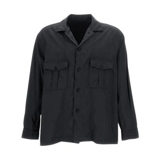 Kaptain Sunshine Seidenhemd - - Shirts - Herren - Schwarzk - L