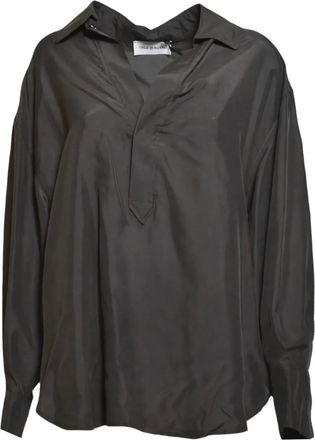 True Royal Bluse mit Kragen - Schwarz