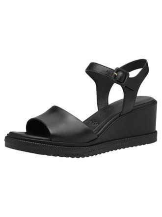 Tamaris Sandalette Damen Keilabsatz schwarz,EU 37