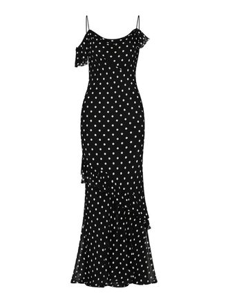 Self Portrait Maxi Robe - Noir