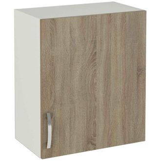 PEGANE Meuble haut de cuisine 1 porte coloris ch&ecirc;ne cortez - Hauteur 70 x Longueur 60 x profondeur 35 cm