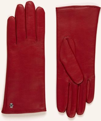 Roeckl Lederhandschuhe Hamburg rot