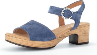 Gabor Damen Plateausandalen, Frauen Sandalen,Moderate Mehrweite (G),Dicke Sohle,Sommerschuhe,Freizeitschuhe,offene Schuhe,Jeans,40 EU / 6.5 UK