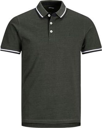 Jack & Jones Jack & Jones Homme Jjepaulos Noos Pls Polo, Forest Night Detail:Play 1, 3XL Grande Taille EU