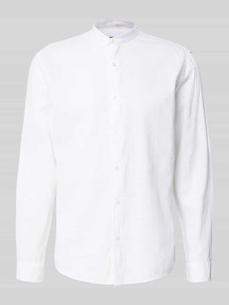 Mc Neal Regular Fit Freizeithemd aus Leinen-Baumwoll-Mix