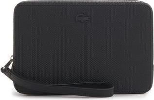 Lacoste Pochette en cuir grain&eacute;