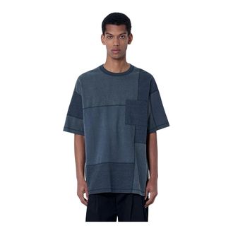 Comme Des Gar&ccedil;ons Patchwork Baumwoll-T-Shirt - - Tops - Herren - Grau - M