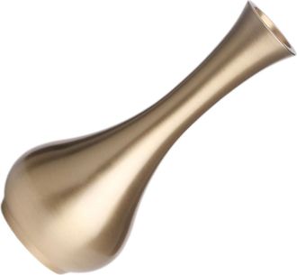 Garneck Messingvase Klein mit Breitem Boden Dekorative Pflanzenvase f&uuml;r Trockenblumen Stabiler Blumenbeh&auml;lter f&uuml;r Wohnzimmer und B&uuml;ro