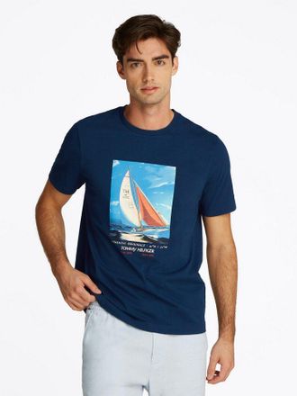 Tommy Hilfiger T-Shirt HILFIGER COLOR PHOTO PRINT TEE mit modischem Print