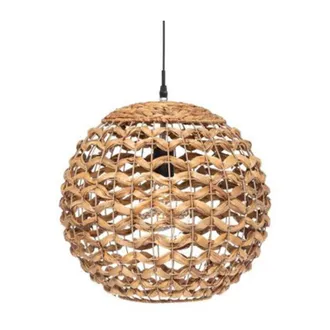 Atmosphera Lampe Suspension D&eacute;co Jacinthe 38cm Naturel
