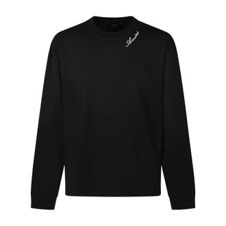 Amiri Script LS Tee - Homme - Tops - Noir - Taille: M
