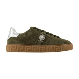 Versace Homme, Chaussures, Vert, Taille: 43 EU Baskets Orn&eacute;es Greca