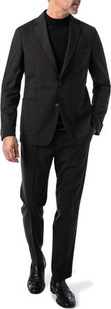 HUGO BOSS Herren Anzug schwarz Slim Fit