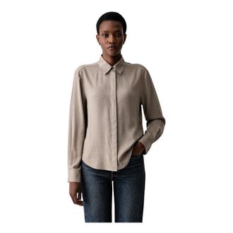 Marc O'Polo Woven Blusen Langarm - - Blouses & Shirts - Damen - Beige - M