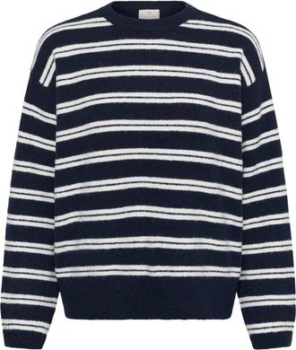 Kaffe Pull &agrave; col rond - Femme - Pulls - Bleu - Taille: 44 FR
