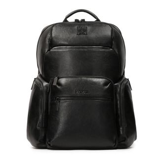 Kazar Leder Rucksack mit Laptopfach - - Bags - Herren - Schwarzk - ONE SIZE