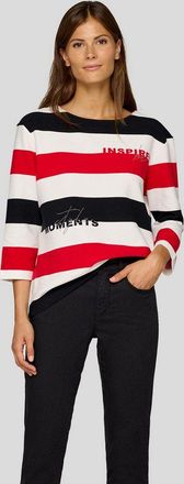 Rabe 3/4-Arm-Shirt gerippte Struktur