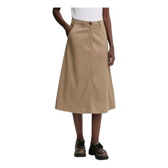 Marc O'Polo Jupe midi coupe &eacute;vas&eacute;e - Femme - Jupes - Beige - Taille: 36 FR