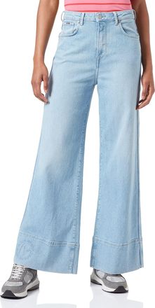 Pepe Jeans London Damen Hose Freya, Blau (Denim), 28W / 30L