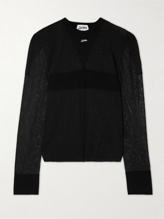 Jean Paul Gaultier Oberteil Aus Strick - Schwarz