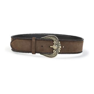 Etro Paisley Wildleder G&uuml;rtel - - Accessories - Damen - Braun - 85 CM