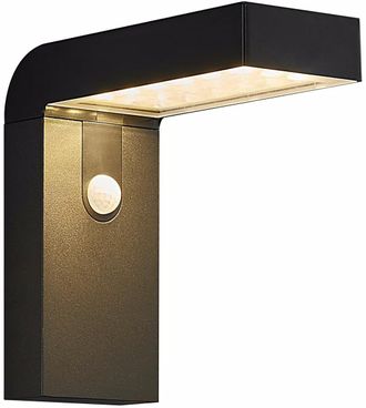 Nordlux LED Outdoor Wandleuchte ALYA Solarleuchte, 5W, 3000K, IP44, schwarz