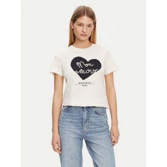 Max Mara T-Shirt Vello 2515971051 &Eacute;cru Regular Fit